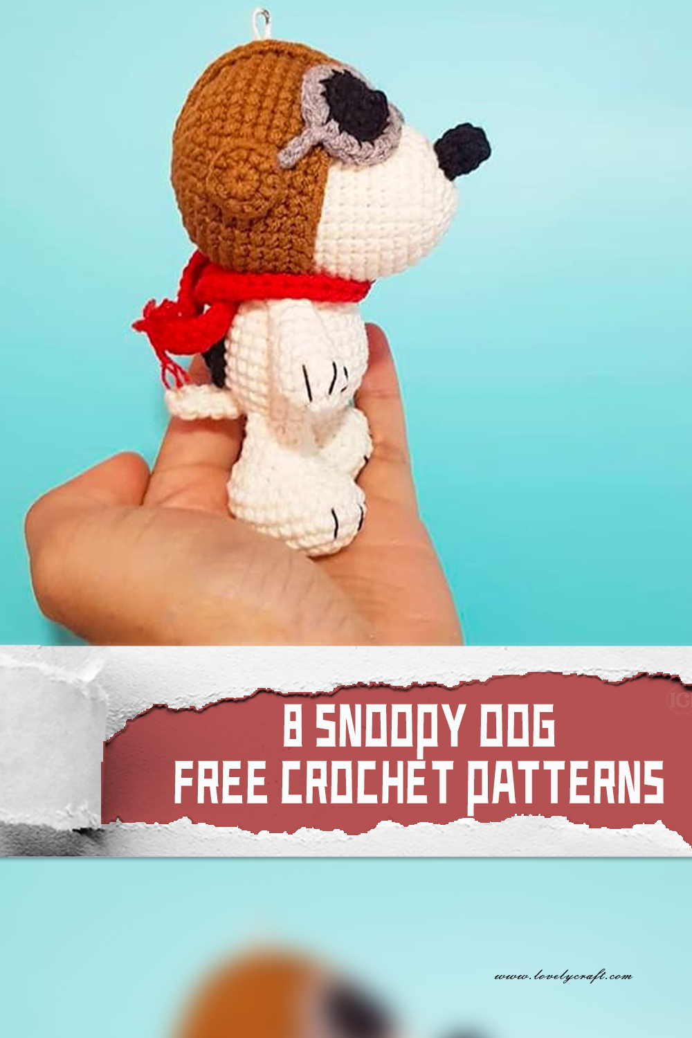 8 Snoopy Dog Crochet Patterns - FREE - iGOODideas.com