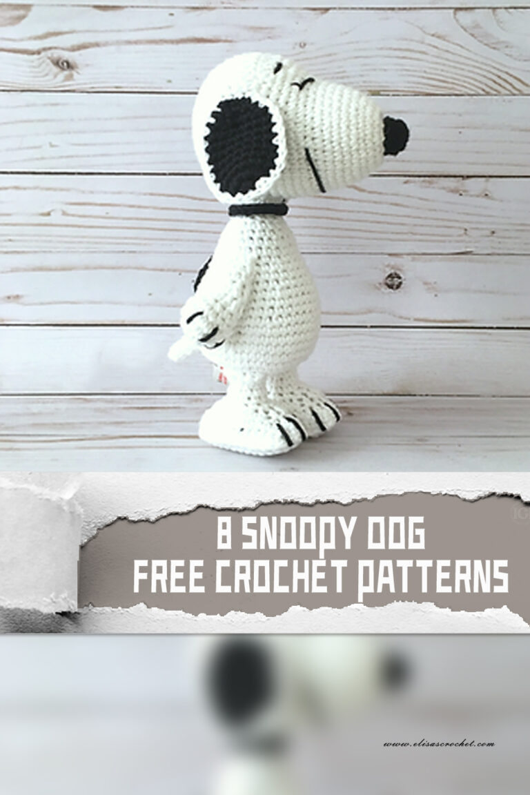 8 Snoopy Dog Crochet Patterns - FREE - iGOODideas.com