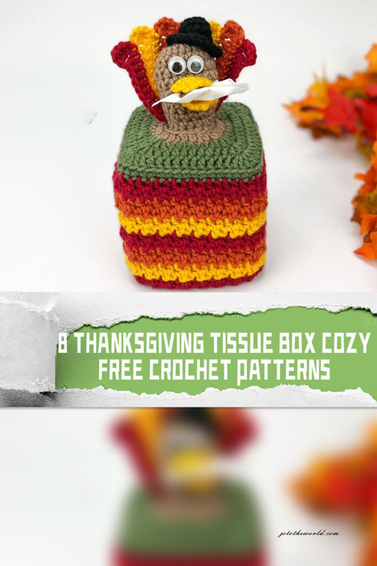 8 Thanksgiving Tissue Box Cozy Crochet Patterns - FREE - iGOODideas.com