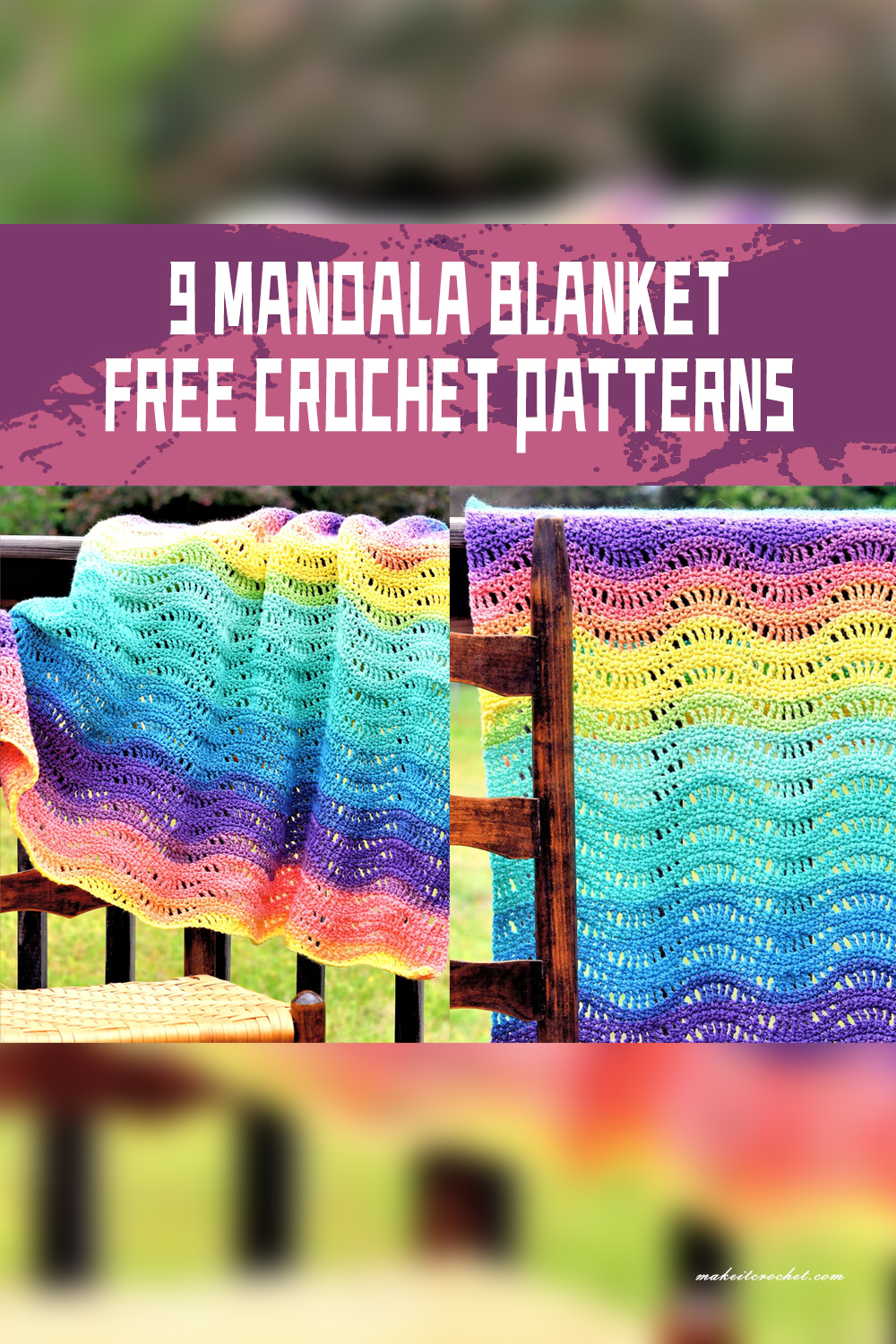 9 Mandala Blanket Crochet Patterns - FREE - iGOODideas.com