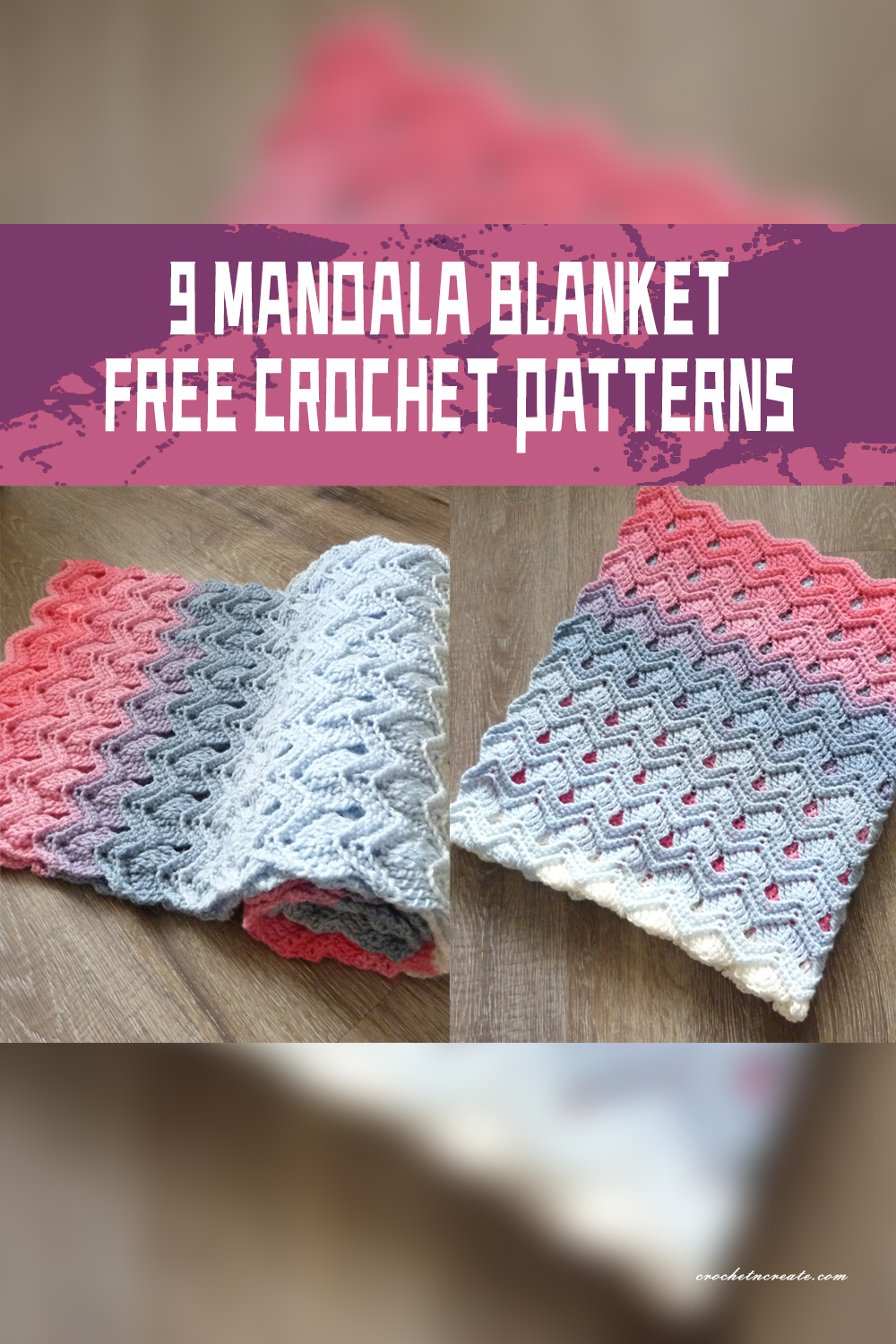 9 Mandala Blanket Crochet Patterns - FREE - iGOODideas.com