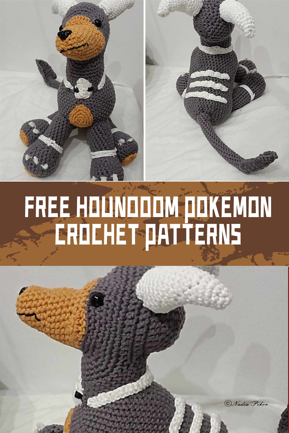 FREE Houndoom Pokemon Crochet Patterns - iGOODideas.com