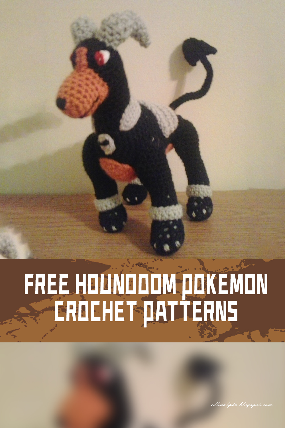 FREE Houndoom Pokemon Crochet Patterns - iGOODideas.com