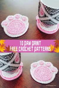 10 Paw Print Crochet Patterns - FREE - iGOODideas.com