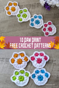 10 Paw Print Crochet Patterns - FREE - iGOODideas.com