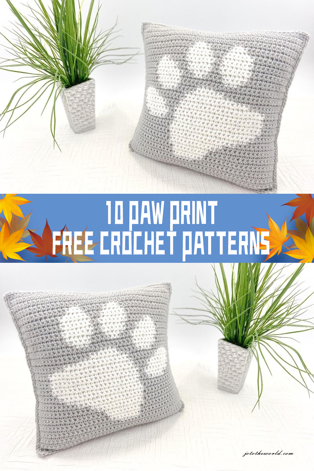 10 Paw Print Crochet Patterns - FREE - iGOODideas.com
