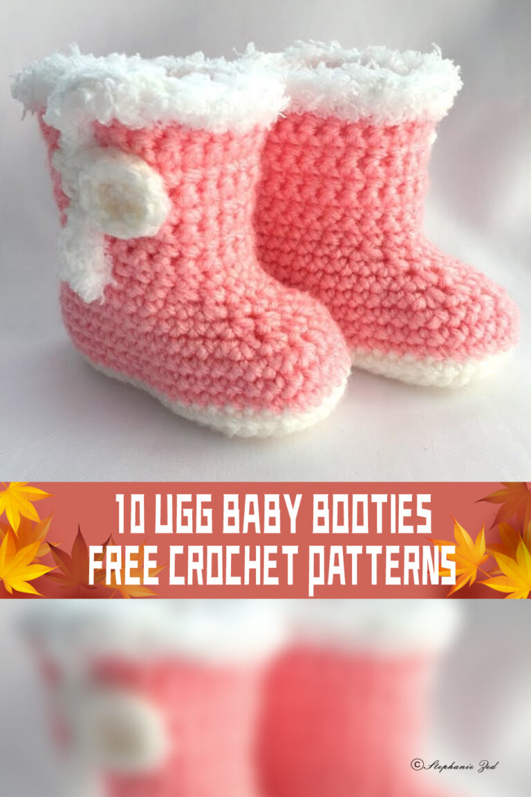10 UGG Baby Booties Crochet Patterns - FREE - iGOODideas.com