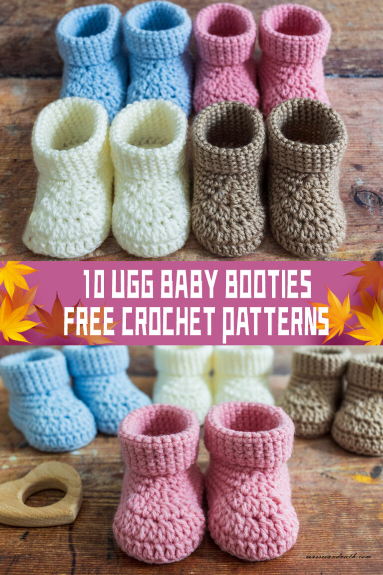 10 UGG Baby Booties Crochet Patterns - FREE - iGOODideas.com