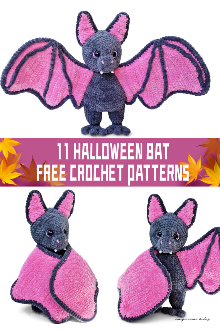11 Halloween Bat Crochet Patterns - FREE - iGOODideas.com