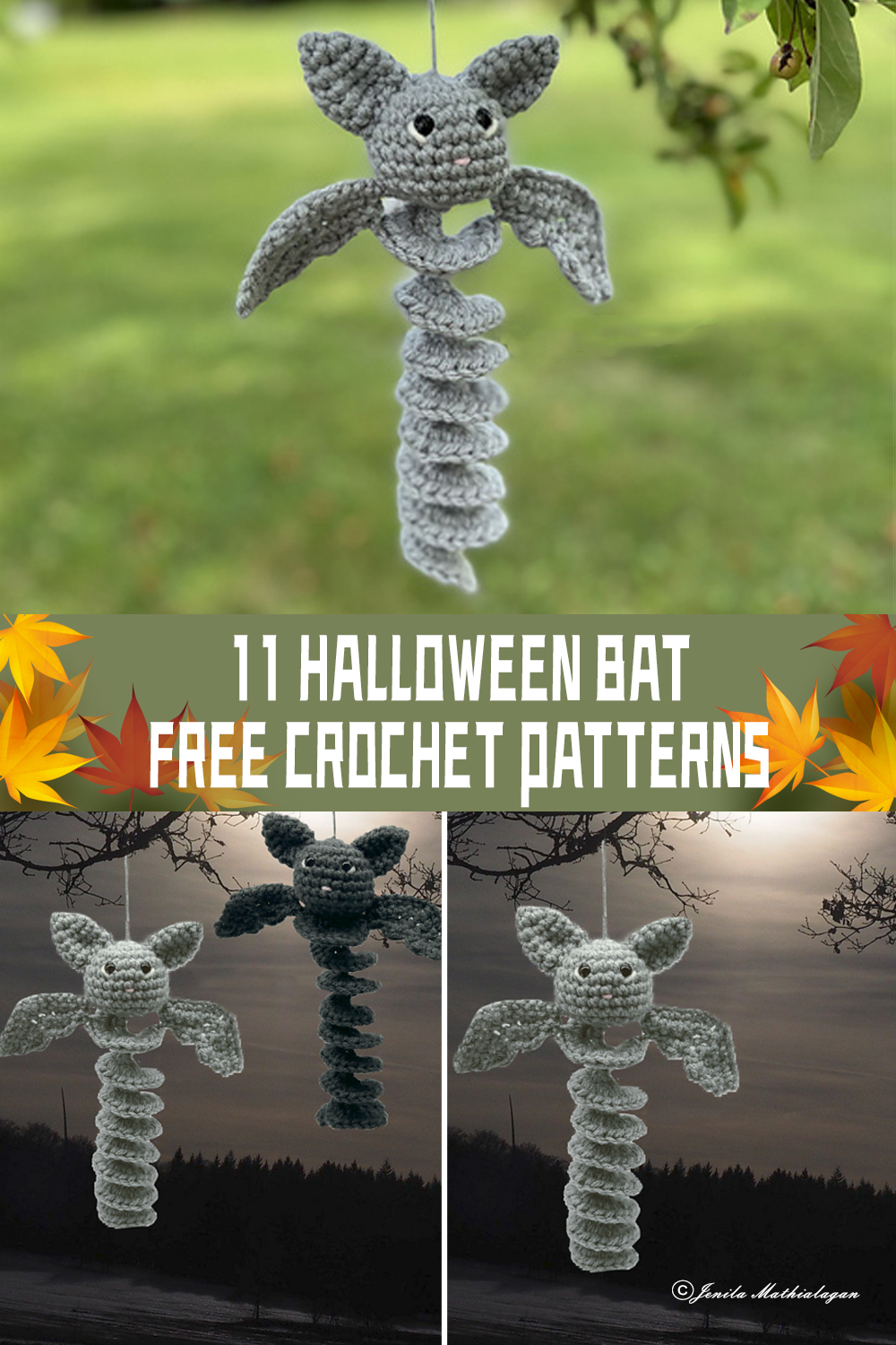 11 Halloween Bat Crochet Patterns - FREE - iGOODideas.com