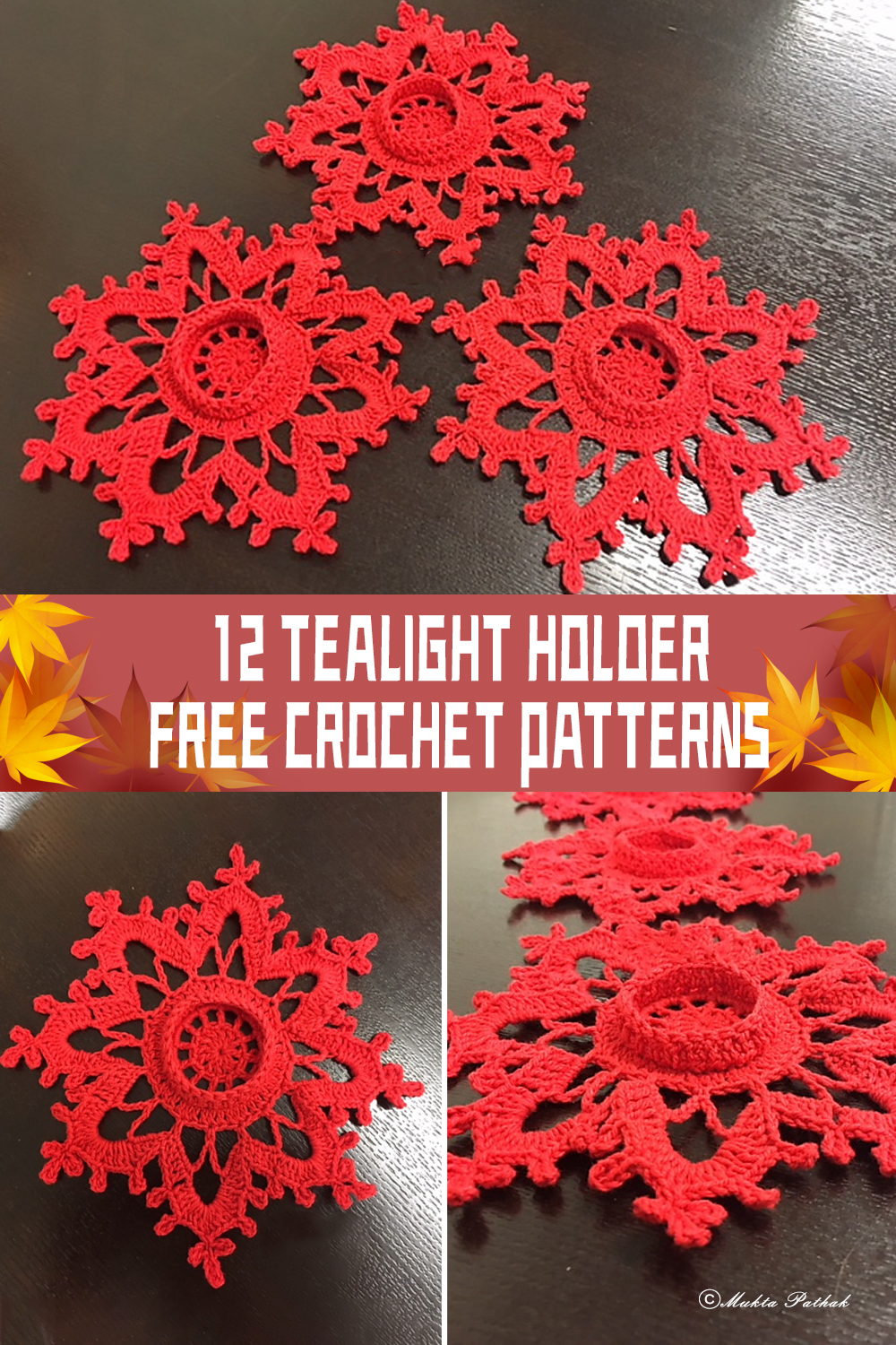 12 Tealight Holder Crochet Patterns - FREE - iGOODideas.com