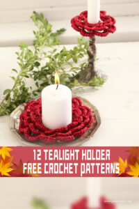 12 Tealight Holder Crochet Patterns - FREE - iGOODideas.com