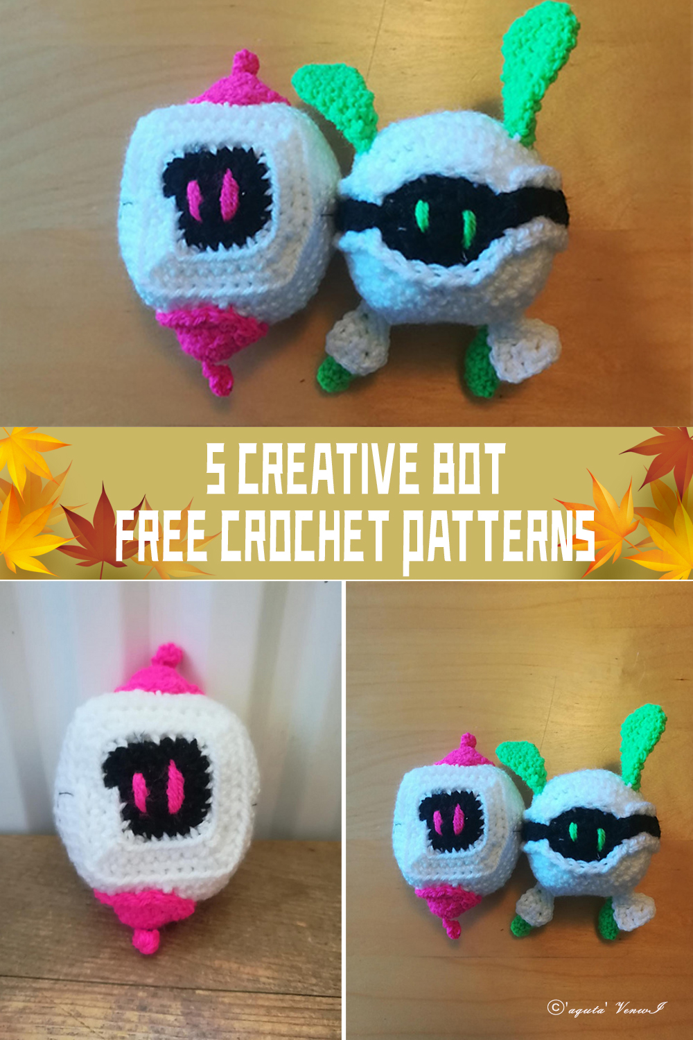 5 Creative Bot Crochet Patterns - FREE - iGOODideas.com