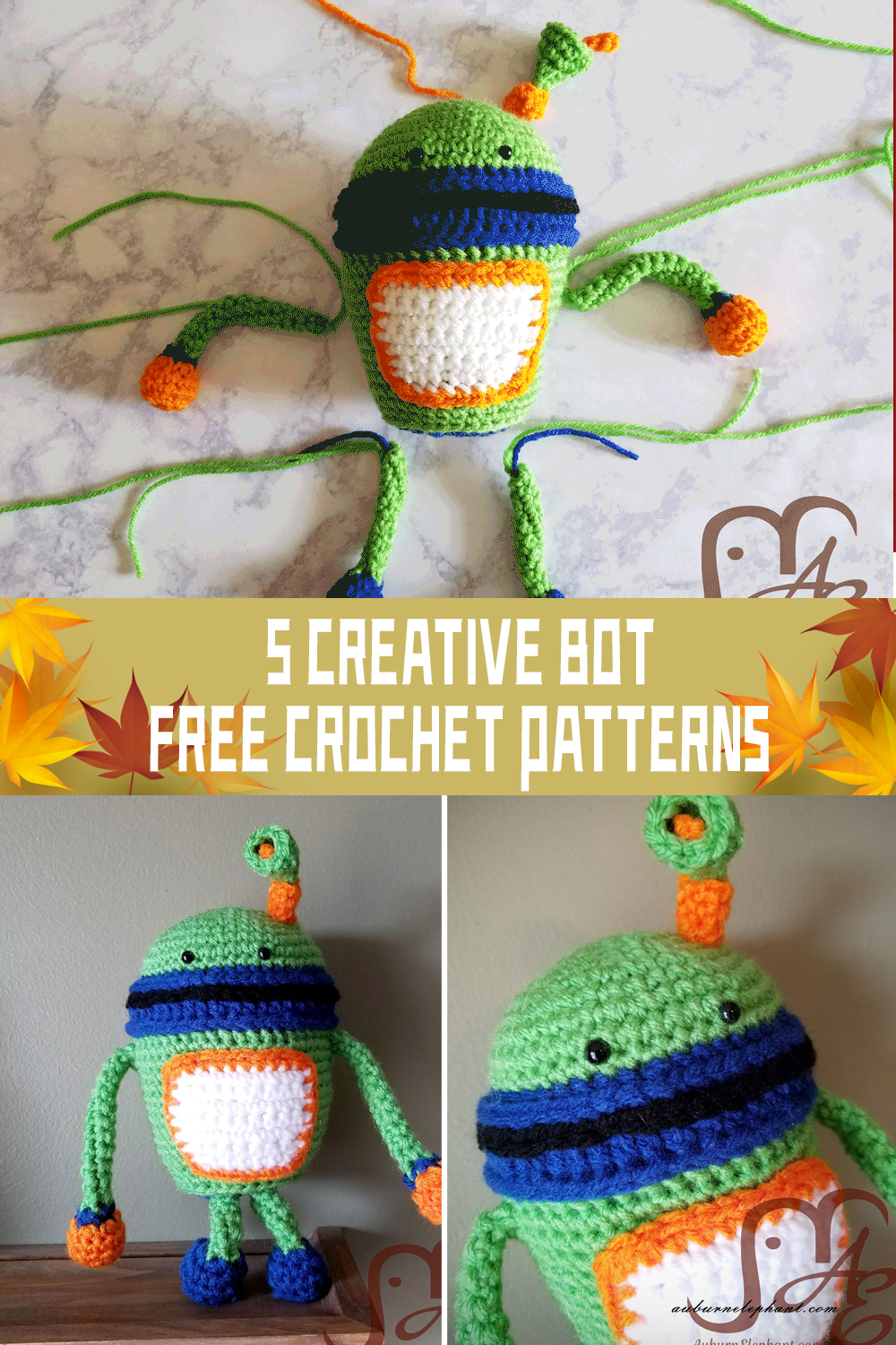 5 Creative Bot Crochet Patterns - FREE - iGOODideas.com
