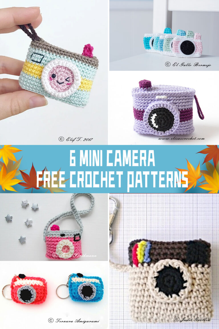 6 FREE Mini Camera Crochet Patterns - iGOODideas.com
