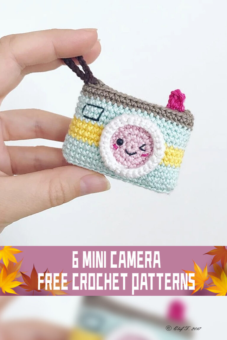 6 FREE Mini Camera Crochet Patterns - iGOODideas.com
