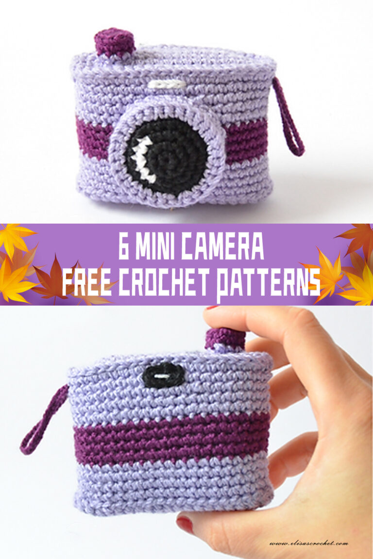 6 FREE Mini Camera Crochet Patterns - iGOODideas.com