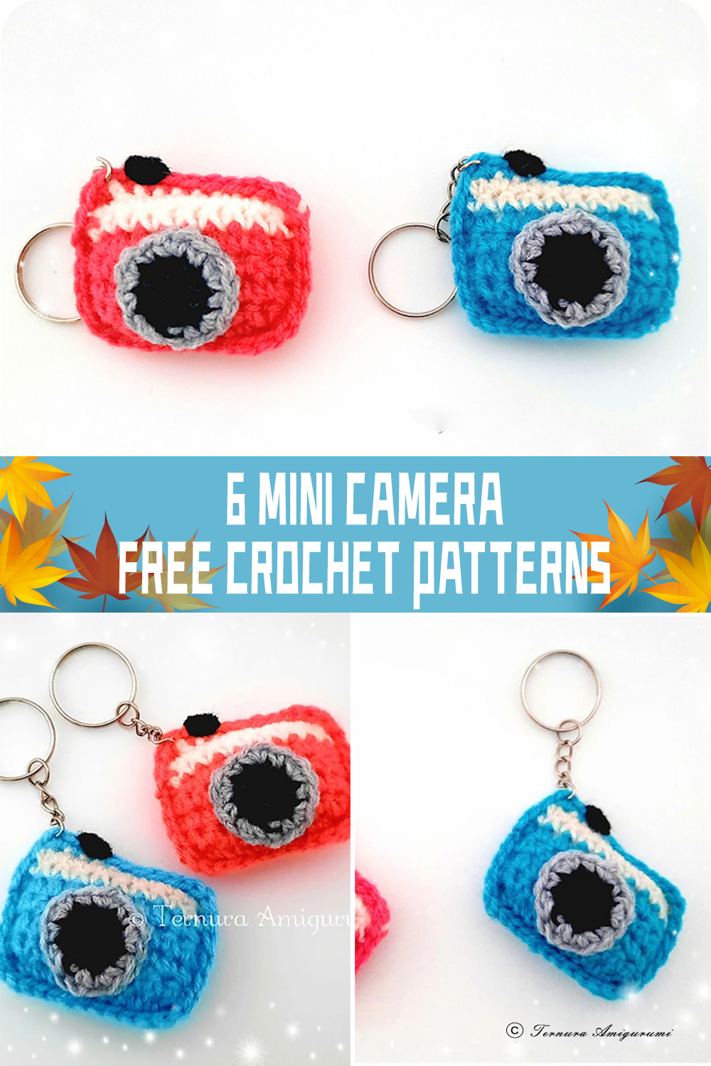 6 FREE Mini Camera Crochet Patterns - iGOODideas.com