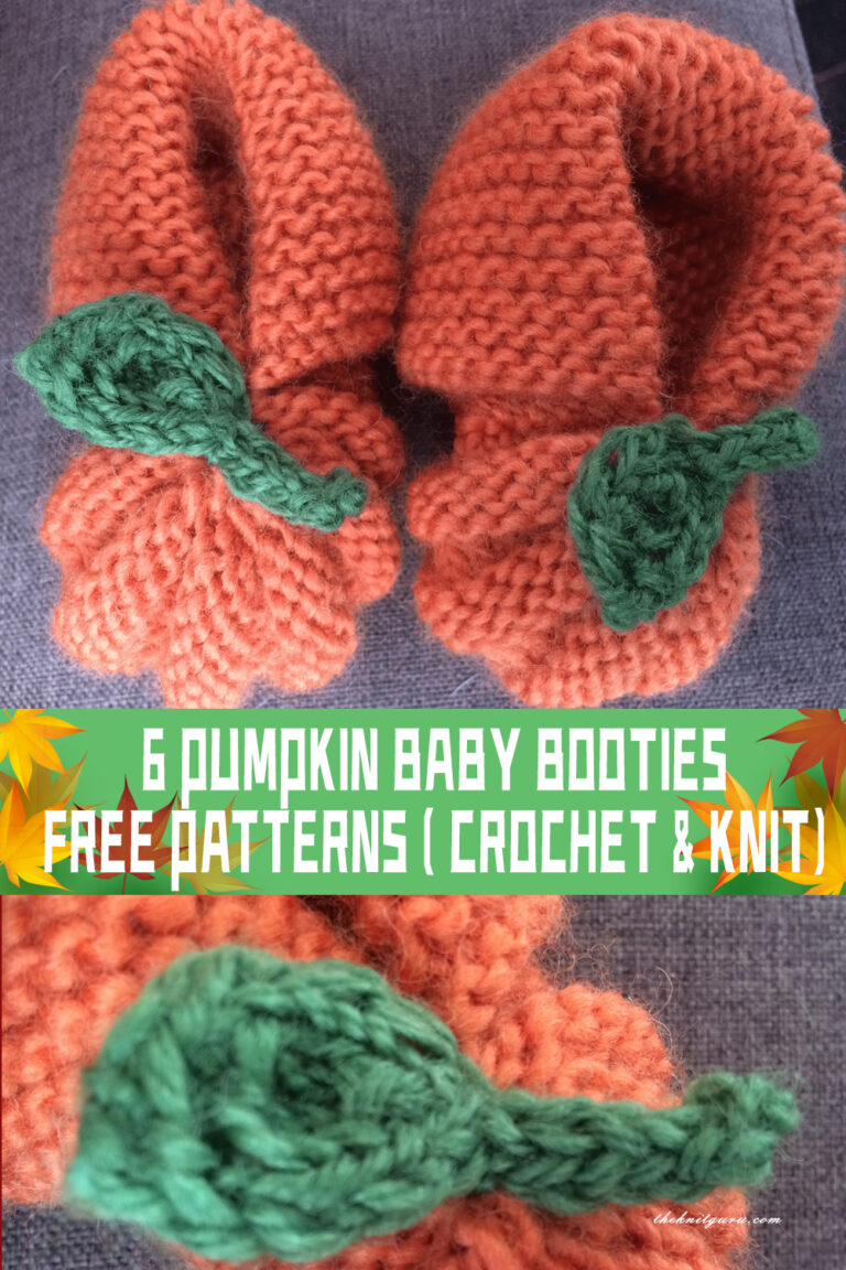 6 FREE Pumpkin Baby Booties Patterns ( Crochet & Knit) - iGOODideas.com