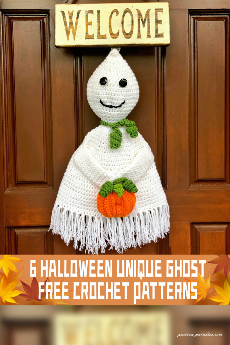 6 Halloween Unique Ghost Crochet Patterns - FREE - iGOODideas.com