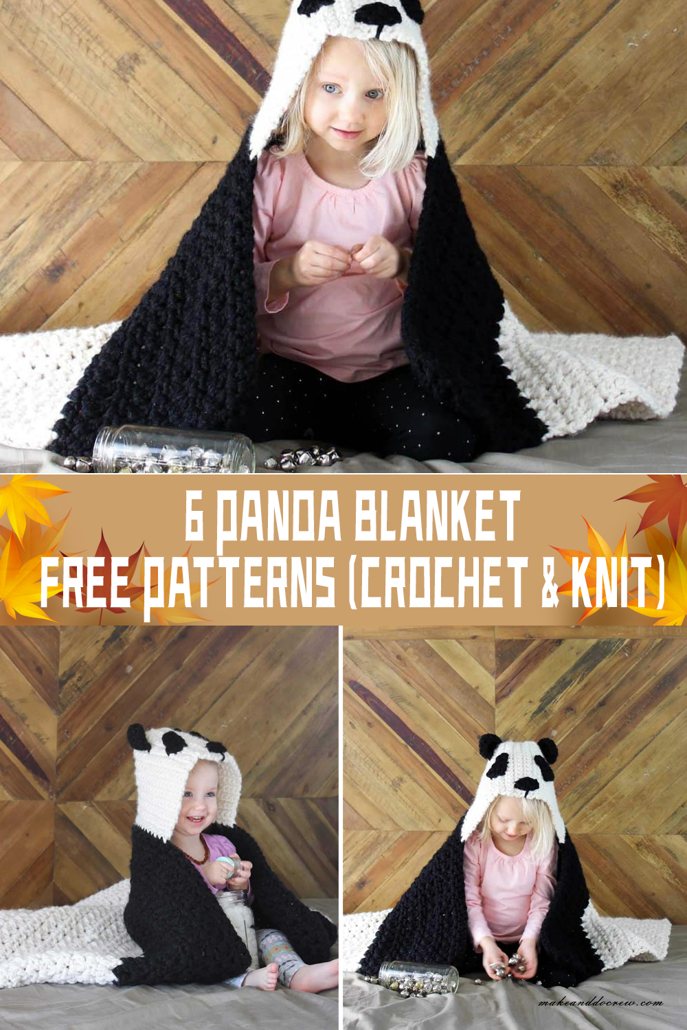 6 Panda Blanket FREE Patterns (Crochet & Knit) - iGOODideas.com