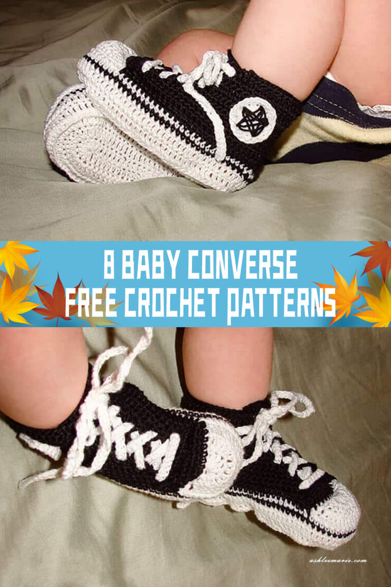 8 Baby Converse FREE Crochet Patterns - iGOODideas.com