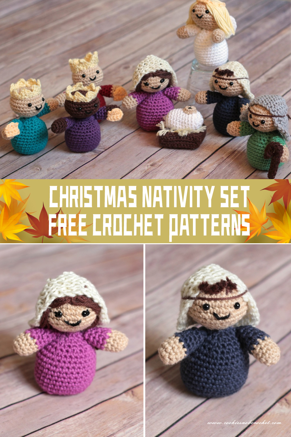 8 Christmas Nativity Set Crochet Patterns - FREE - iGOODideas.com