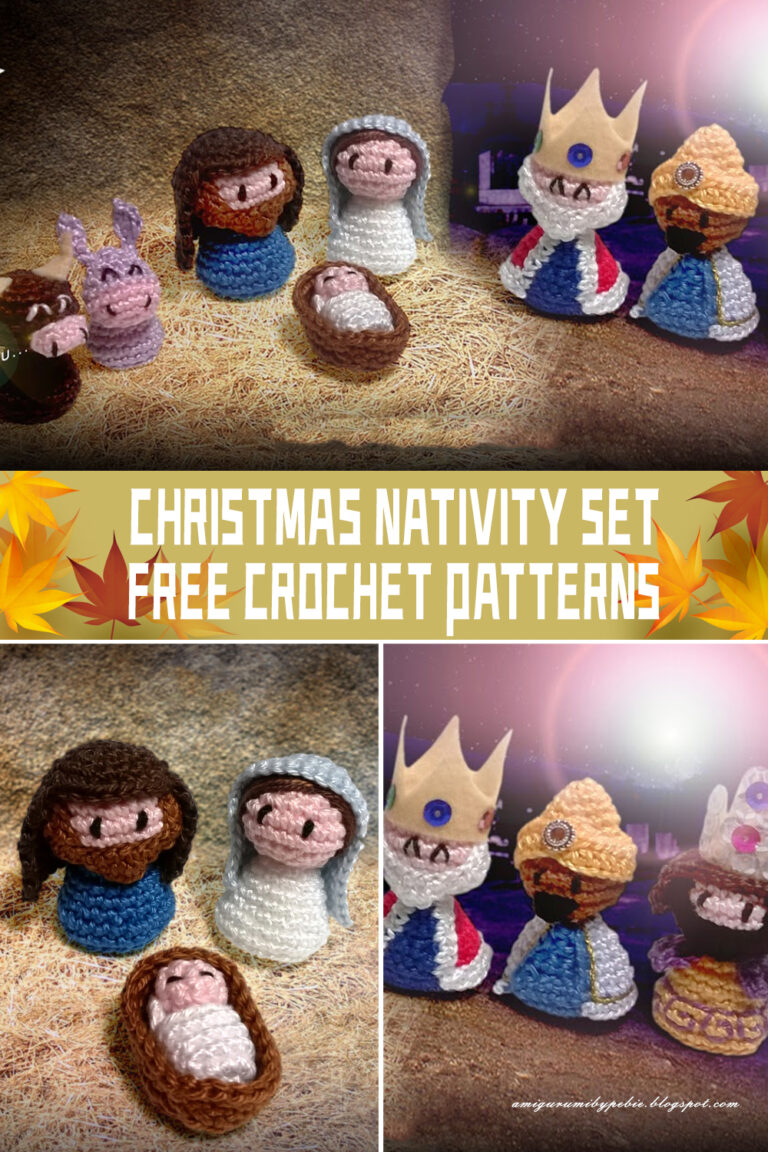 8 Christmas Nativity Set Crochet Patterns - FREE - iGOODideas.com