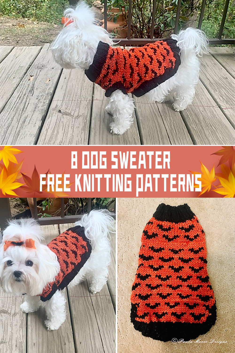 8 Dog Sweater Knitting Patterns - FREE - iGOODideas.com