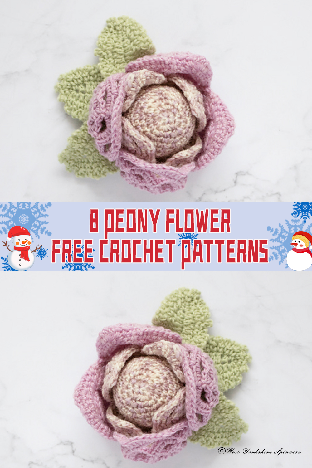 8 Peony Flower Crochet Patterns - FREE - iGOODideas.com