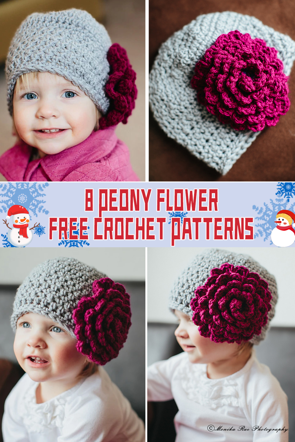 8 Peony Flower Crochet Patterns - FREE - iGOODideas.com