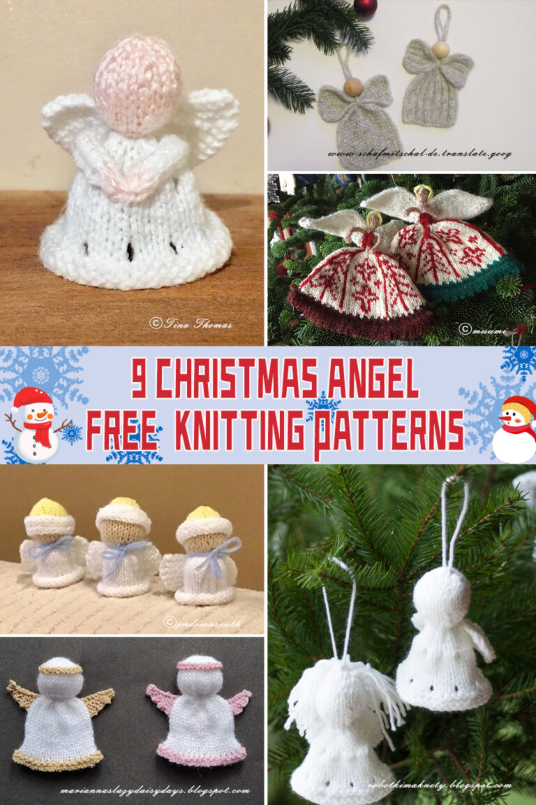 9 Christmas Angel Knitting Patterns - FREE - iGOODideas.com