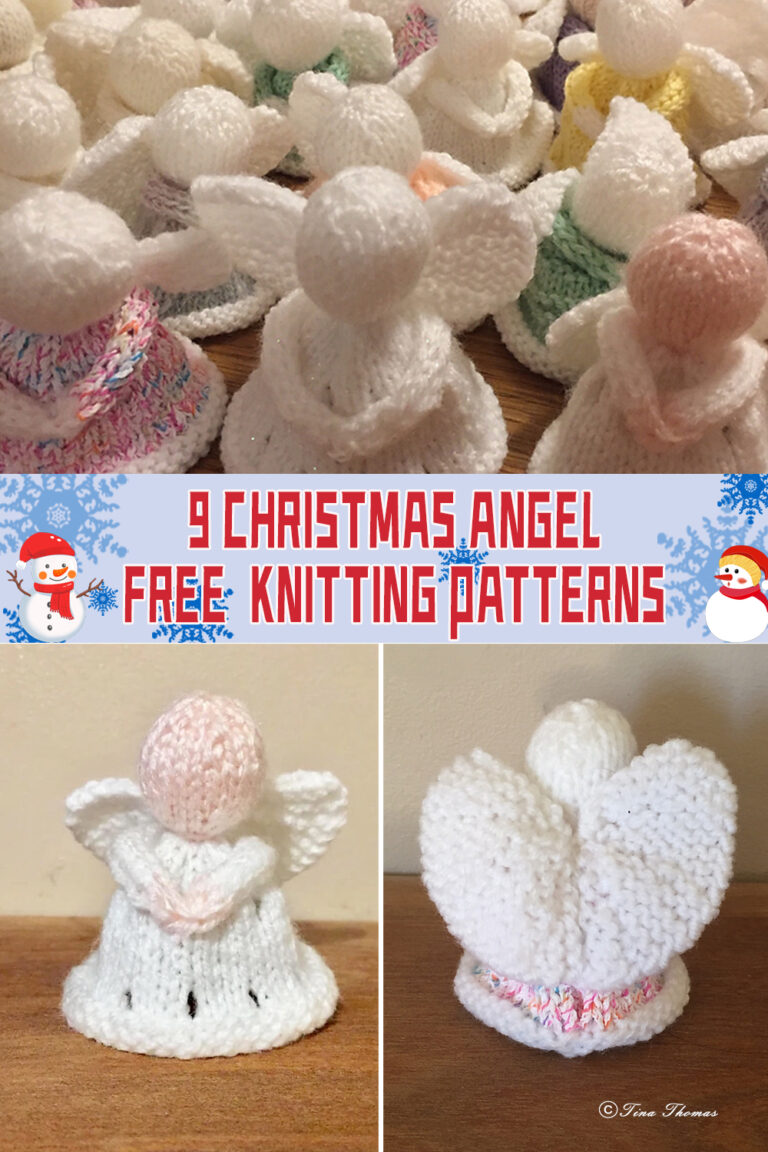 9 Christmas Angel Knitting Patterns - FREE - iGOODideas.com