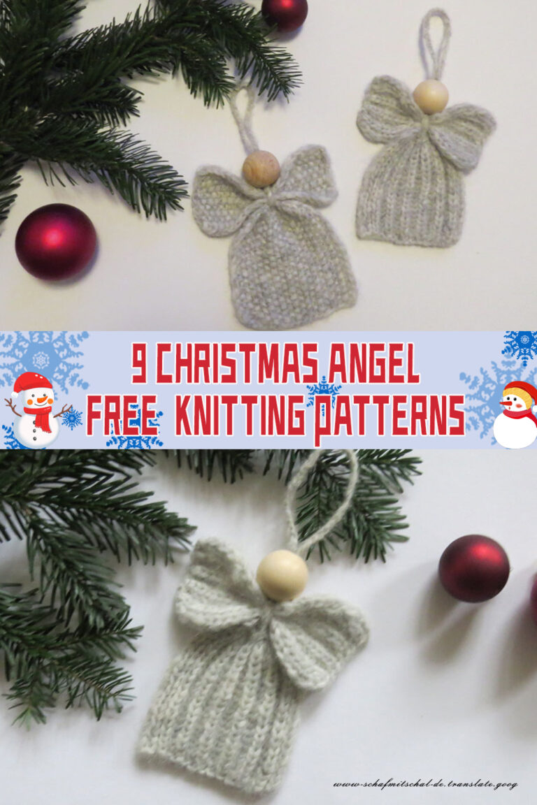 9 Christmas Angel Knitting Patterns - FREE - iGOODideas.com