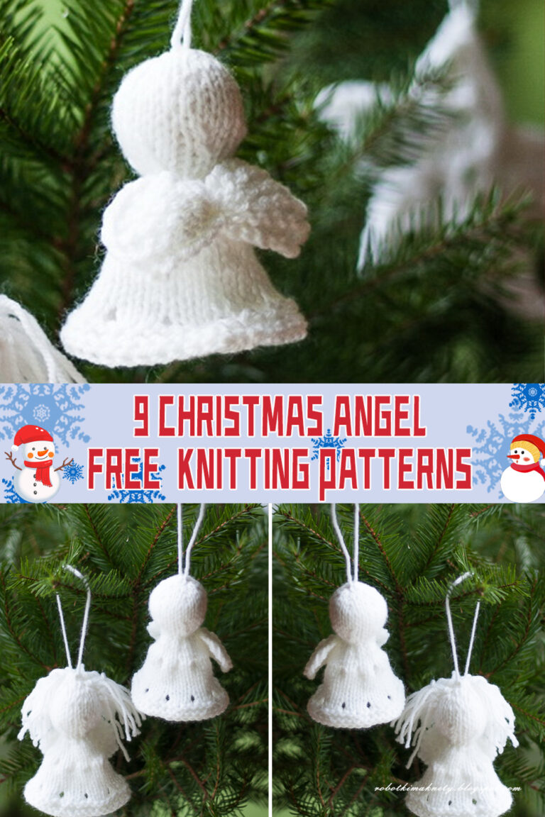 9 Christmas Angel Knitting Patterns - FREE - iGOODideas.com