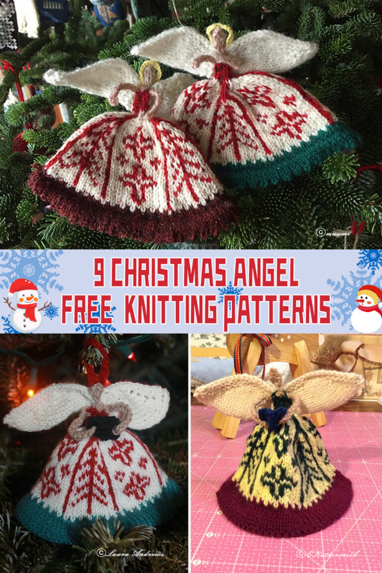 9 Christmas Angel Knitting Patterns - FREE - iGOODideas.com