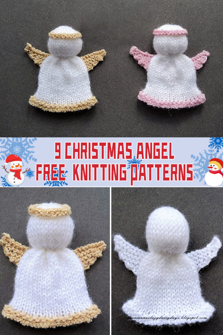 9 Christmas Angel Knitting Patterns - FREE - iGOODideas.com