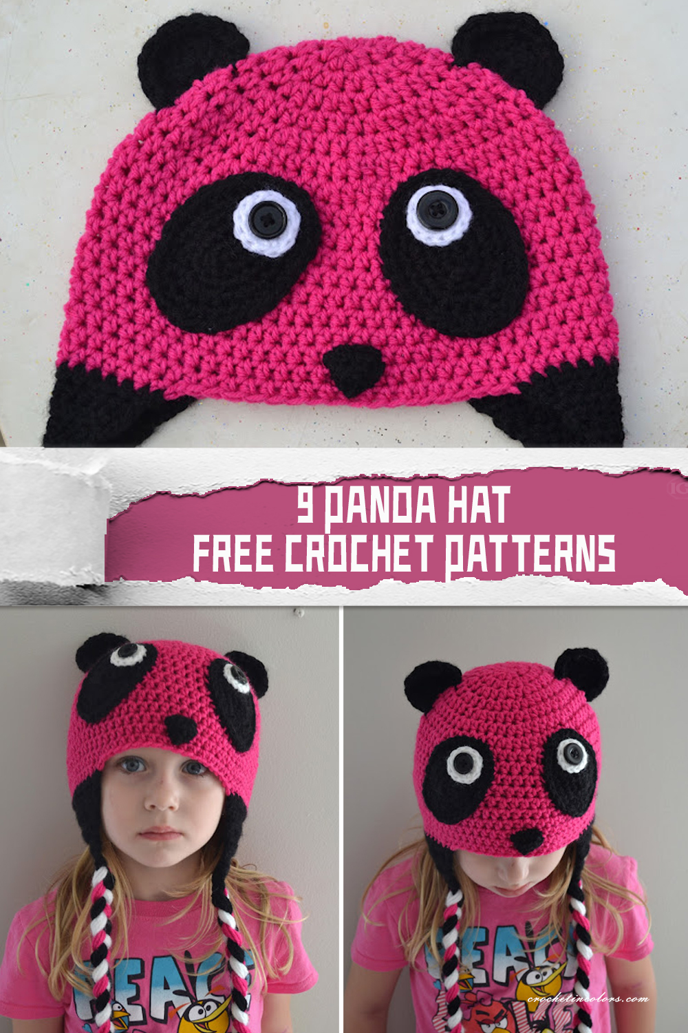 9 FREE Panda Hat Crochet Patterns - iGOODideas.com