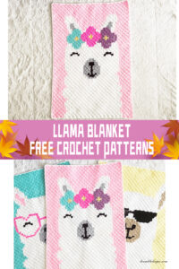 FREE Llama Blanket Crochet Patterns - iGOODideas.com
