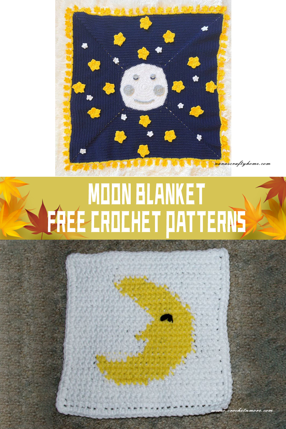 FREE Moon Blanket Crochet Patterns - iGOODideas.com