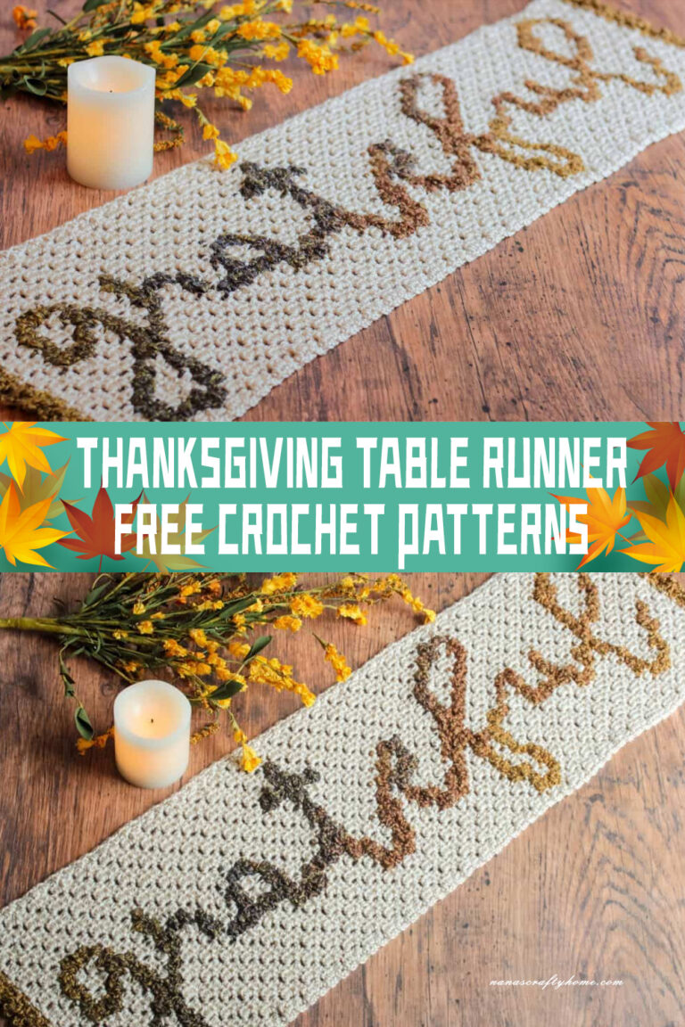 Thanksgiving Table Runner Crochet Patterns - FREE - iGOODideas.com