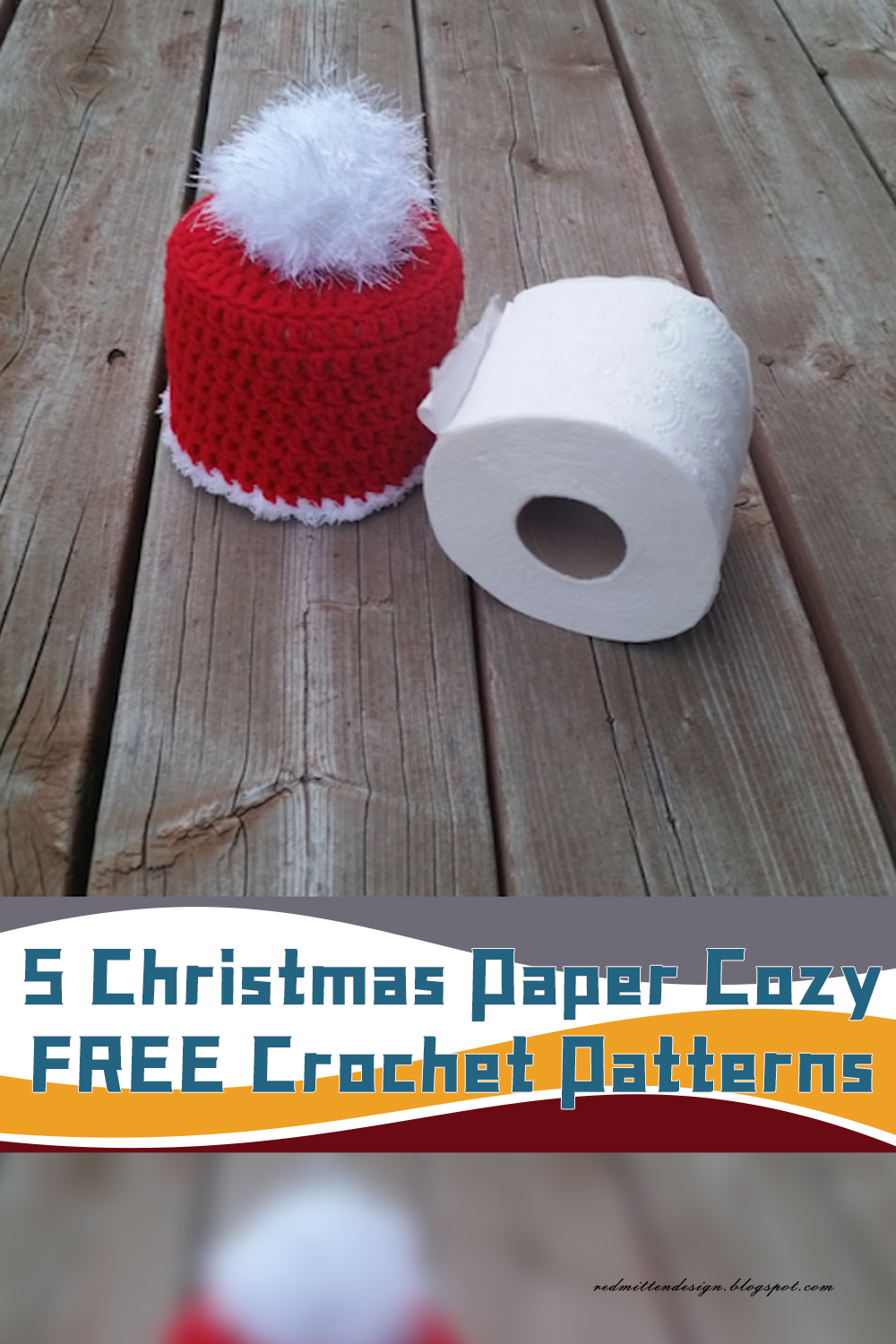 5 Christmas Paper Cozy Crochet Patterns - FREE - iGOODideas.com
