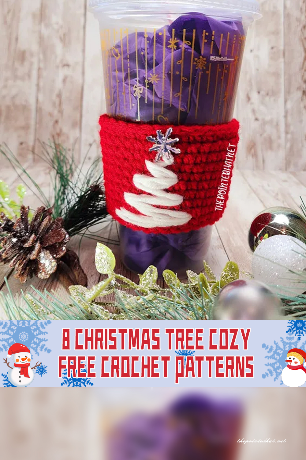 8 Christmas Tree Cozy Crochet Patterns - FREE - iGOODideas.com