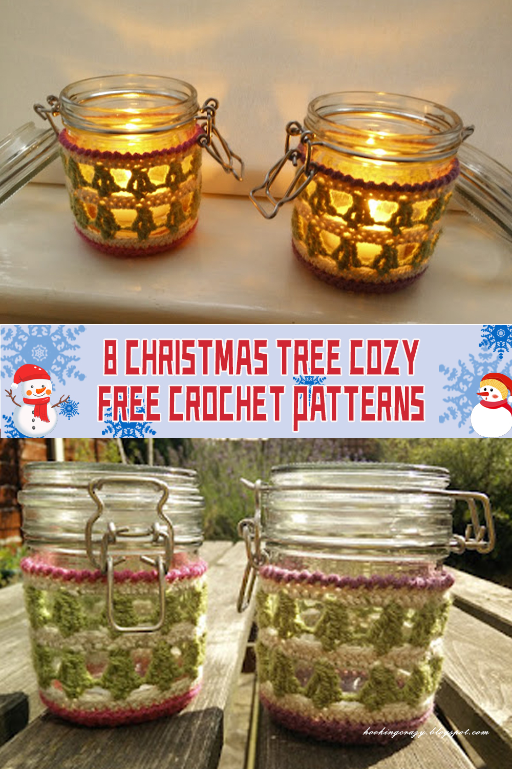 8 Christmas Tree Cozy Crochet Patterns - FREE - iGOODideas.com