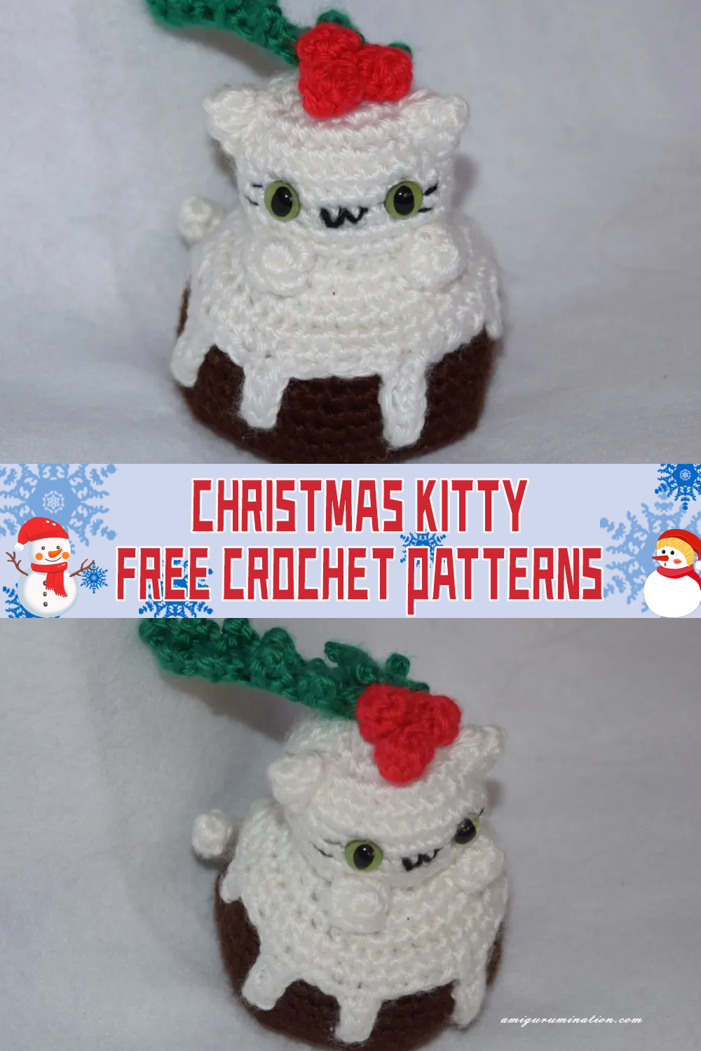 FREE Christmas Kitty Crochet Patterns - iGOODideas.com