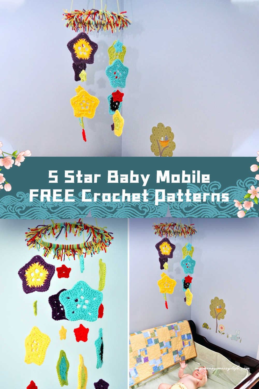 5 Star Baby Mobile Crochet Patterns - FREE - iGOODideas.com