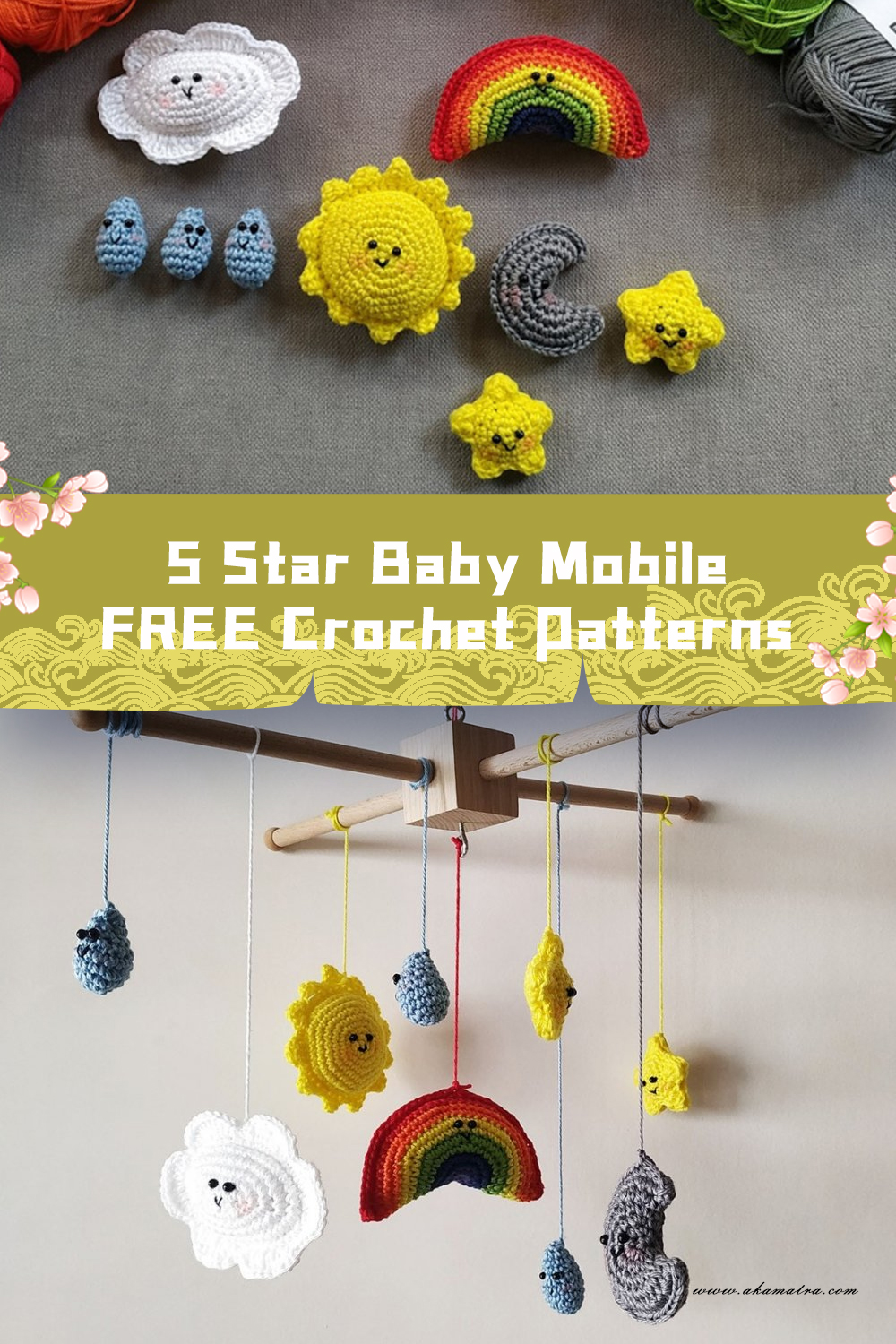 5 Star Baby Mobile Crochet Patterns - FREE - iGOODideas.com
