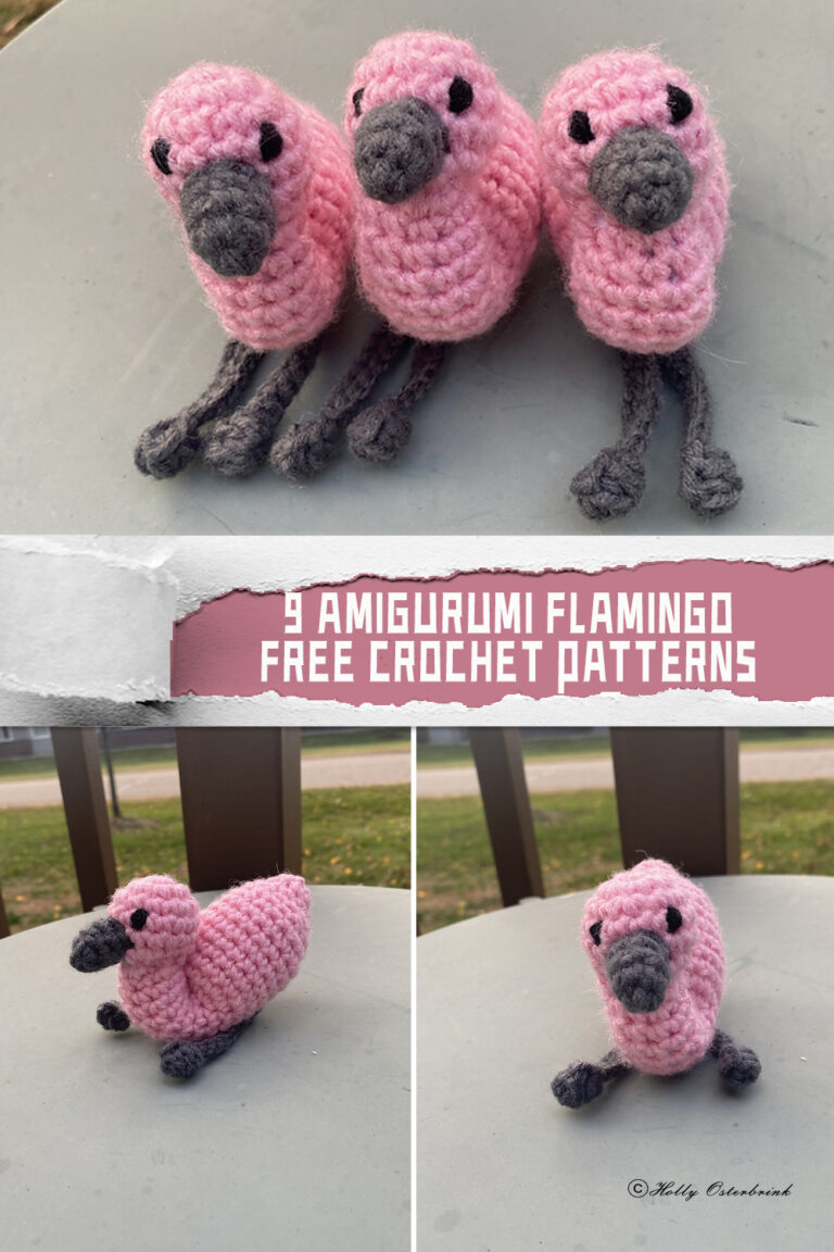9 Amigurumi Flamingo Crochet Patterns - FREE - iGOODideas.com