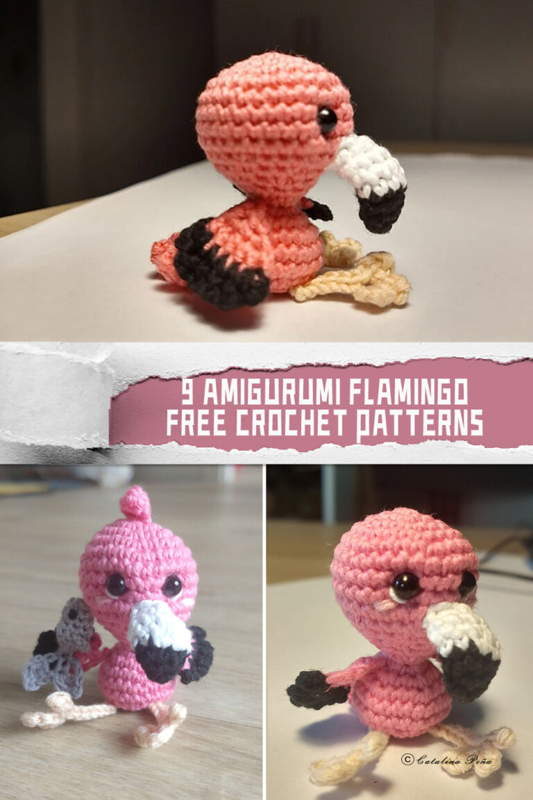 9 Amigurumi Flamingo Crochet Patterns - FREE - iGOODideas.com
