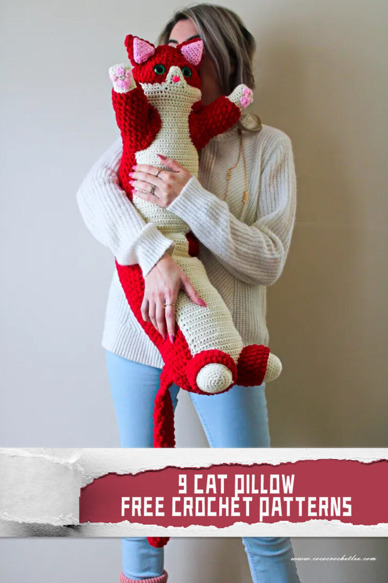 9 Free Cat Pillow Crochet Patterns for cat lovers - iGOODideas.com